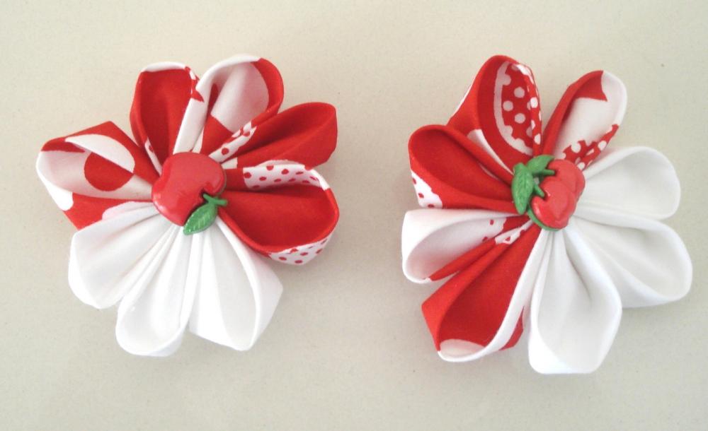 Fabric Flower Tutorial Bundle, Five Flower Pattern, Pdf Pattern on Luulla