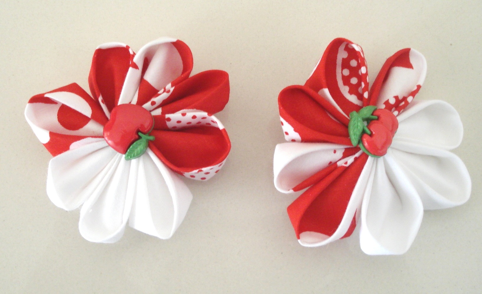 Fabric Flower Tutorial Bundle, Five Flower Pattern, Pdf Pattern on Luulla