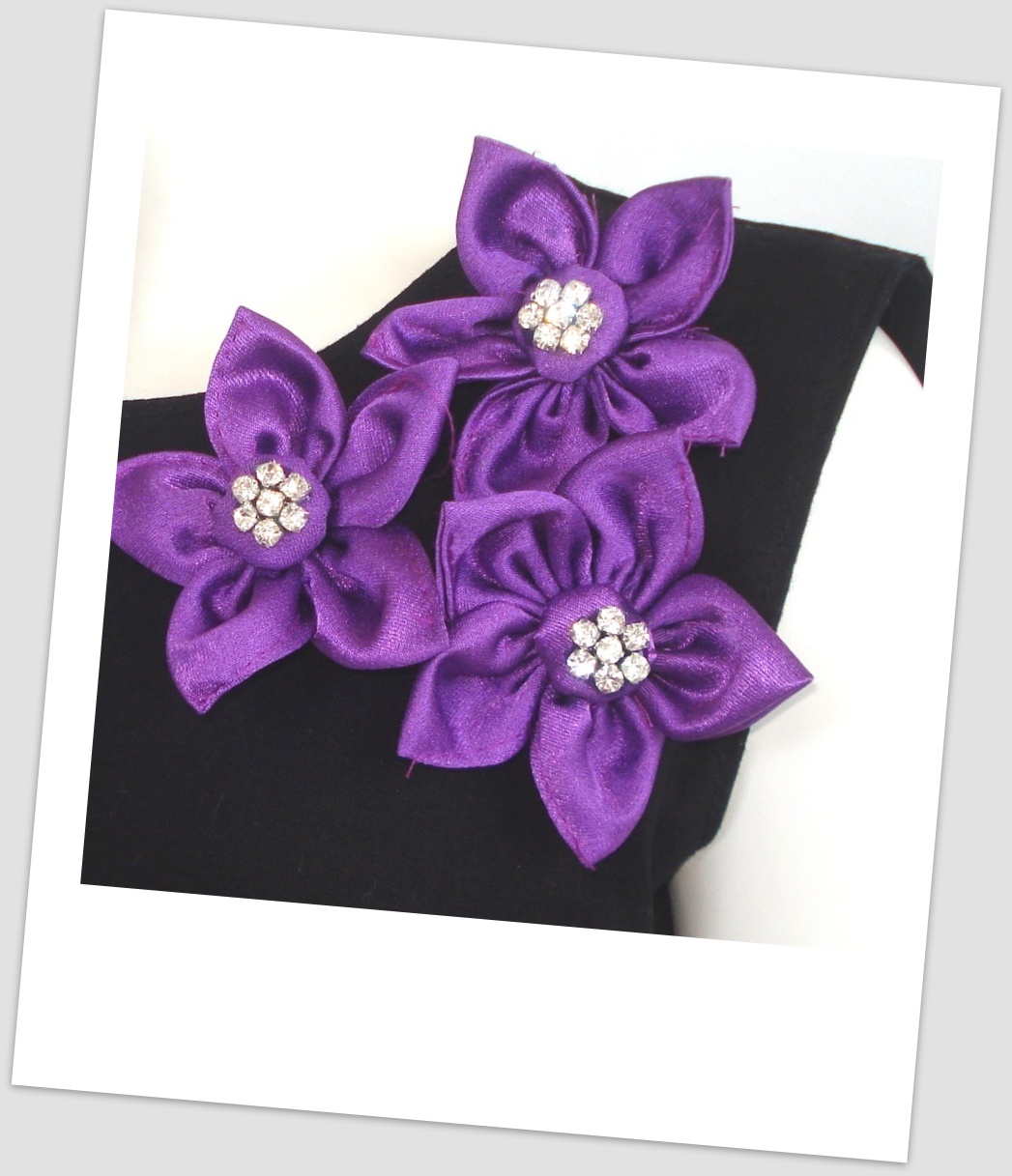 Fabric Flower Tutorial Bundle, Five Flower Pattern, Pdf Pattern on Luulla